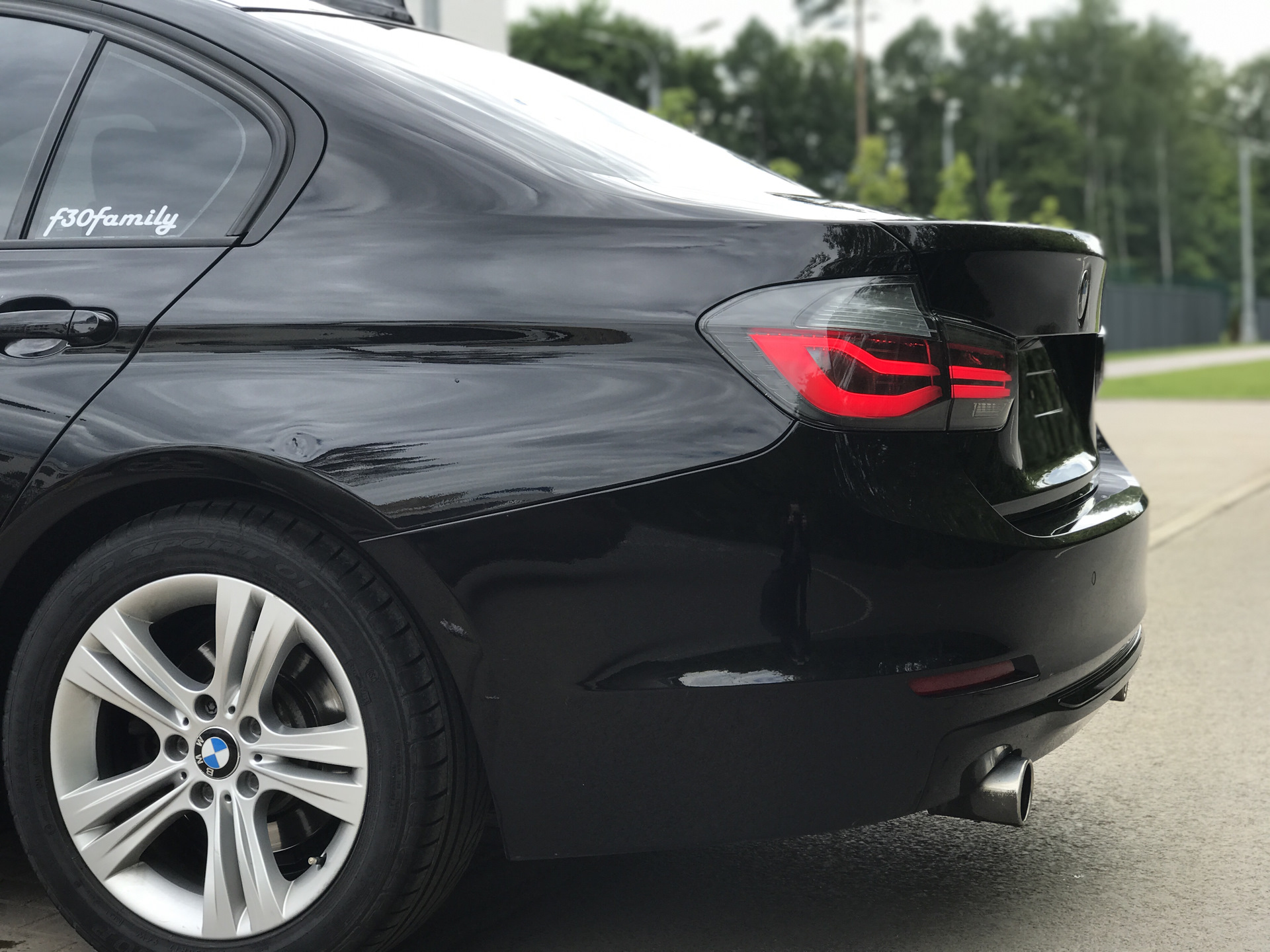 Задние фонари M Performance Black Line — BMW 3 series (F30), 2 л, 2013 ...