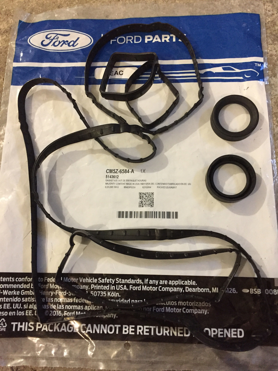 5143612 ПРОКЛ. КРЫШКИ Ford | Запчасти на DRIVE2