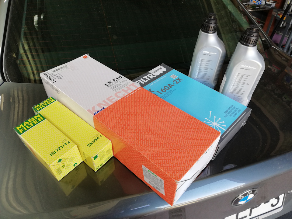 ТО (179 000 км) масло, фильтра, жидкость ГУР — BMW 5 series (E60), 3 л ...