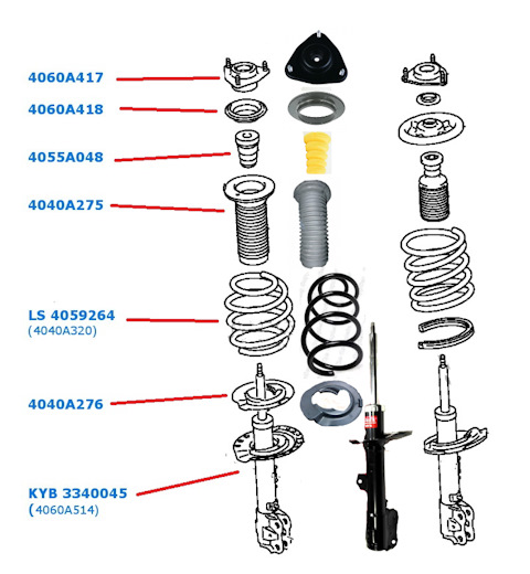 4060A418 ПОДШИПНИК СТОЙКИ ПОДВЕСКИ ПЕРЕДНЕЙ Mitsubishi | Запчасти на DRIVE2