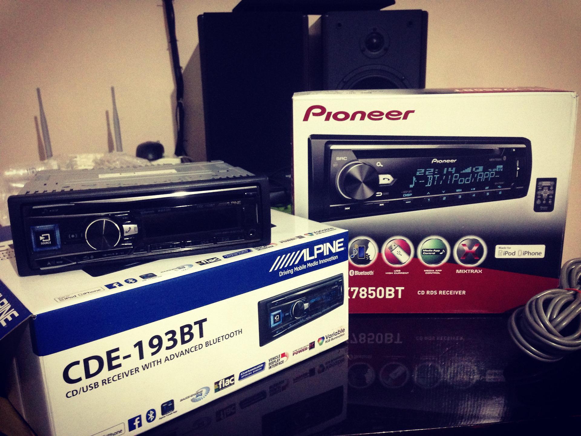 Новое ГУ ALPINE CDE-193BT. — Daewoo Matiz (M100/M150), 1 л, 2008 года ...