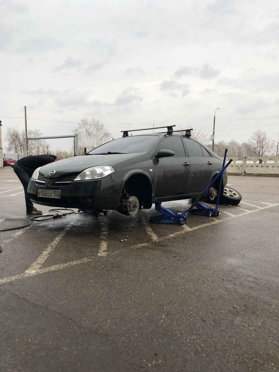11. Литые диски. Часть 3 R18 и «рога» на крышу — Nissan Primera, 1.6 л ...