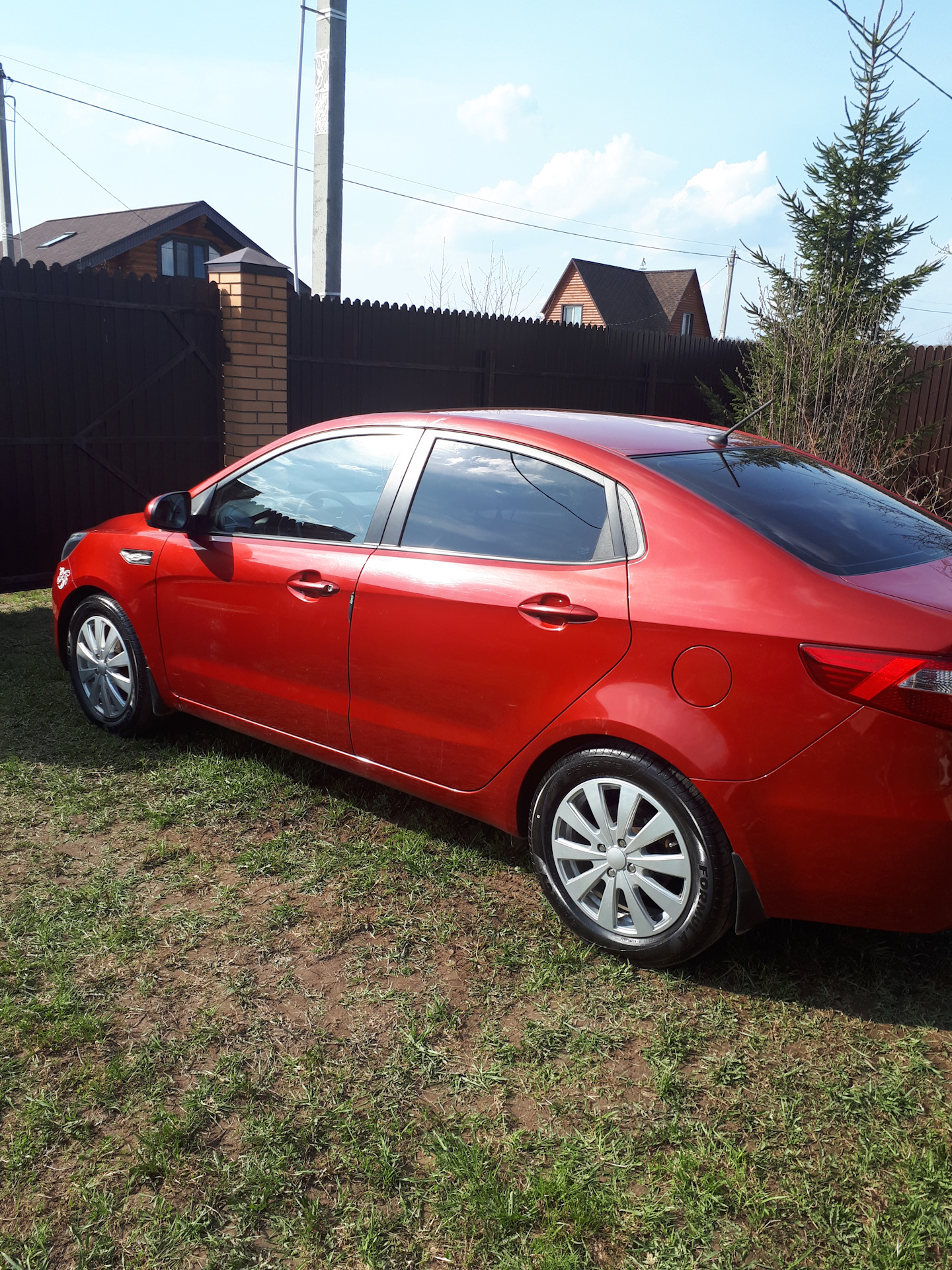 Новые диски и резина — KIA Rio (3G), 1,4 л, 2012 года | колёсные диски ...