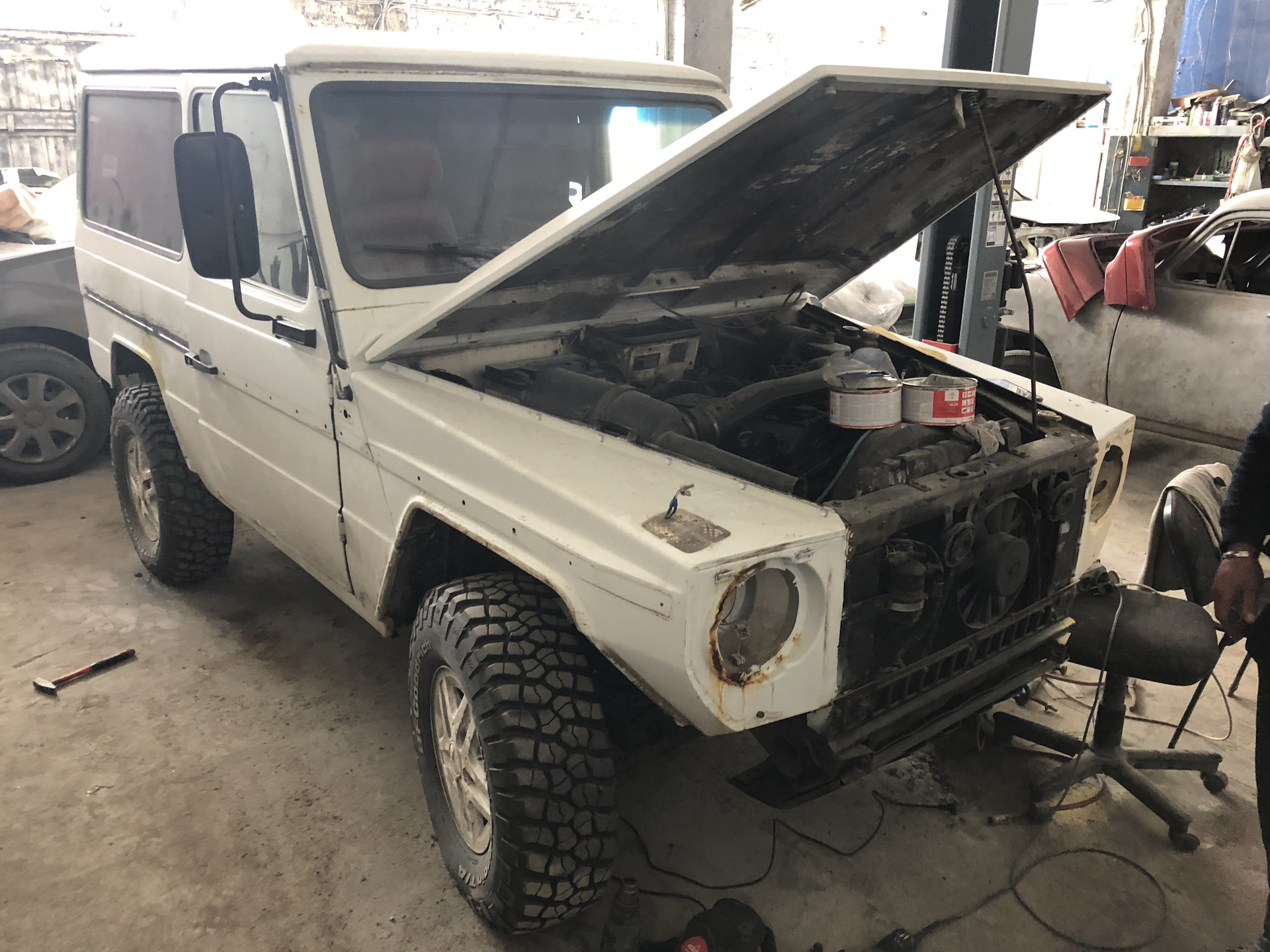 Подготовка кузова — Mercedes-Benz G-Class (W460/W461), 2,3 л, 1989 года ...