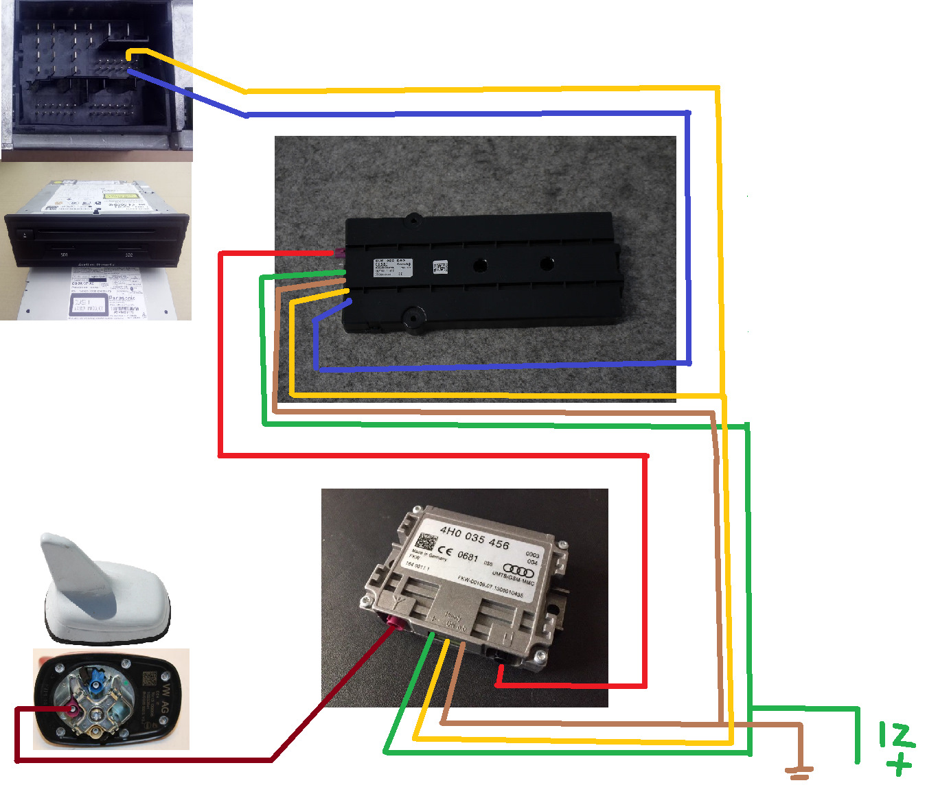 Усилитель телефона часть 1 — Audi A3 Sedan (8V), 1,8 л, 2014 года ...