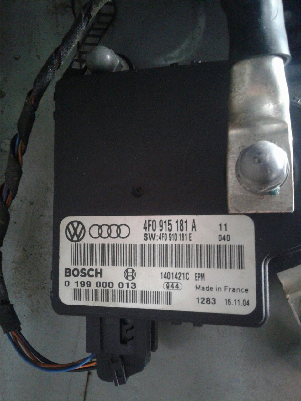 4F0915181A Блок управления аккумулятором 4F0910181E 0199000013 Audi A6 ...