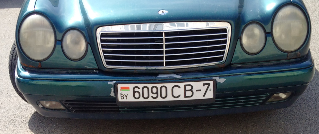 Восстановление переднего бампера — Mercedes-Benz E-Class (W210), 2,3 л ...