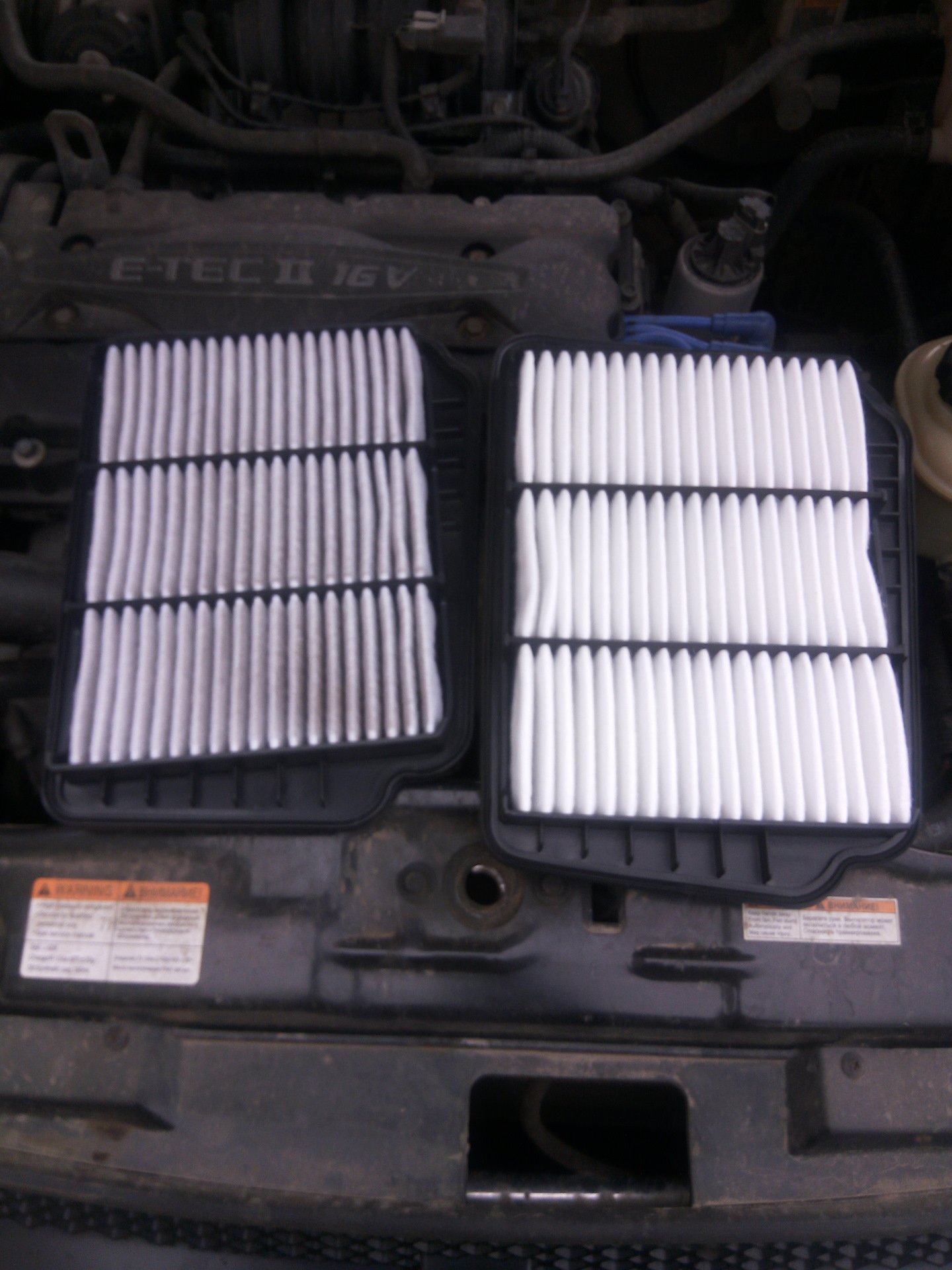 Бортовик попросил новый воздушный фильтр — Chevrolet Lacetti 5D, 1,6 л ...