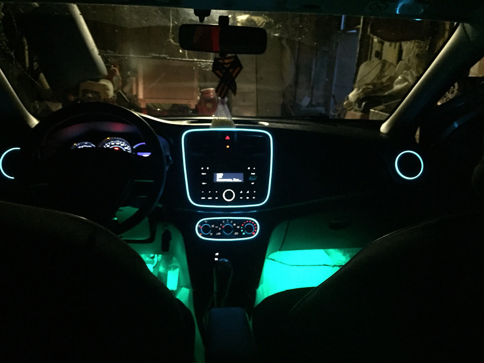Холодный неон в салон. — DRIVE2
