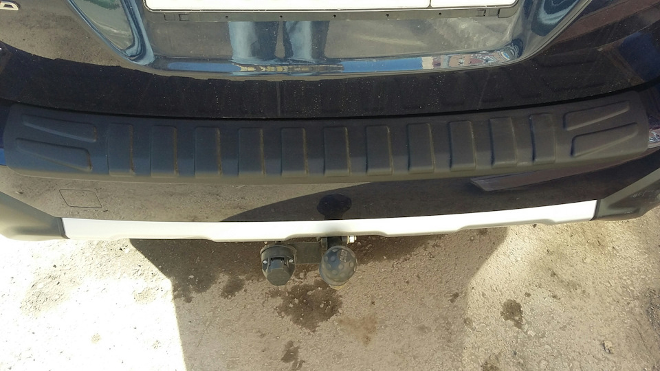 Накладка на задний бампер — Subaru Outback (BS), 2,5 л, 2016 года ...