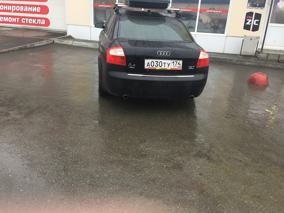 Насадки на глушитель 100мм — Audi A4 (B6), 1,8 л, 2004 года | стайлинг ...