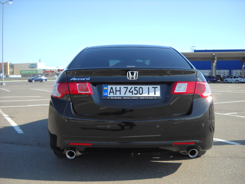 Установка выхлопной системы от Аккорда 2,4л — Honda Accord (8G), 2 л ...
