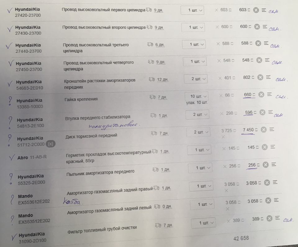 Вот и пришло время большого ТО — Hyundai Tucson (JM), 2 л, 2007 года ...