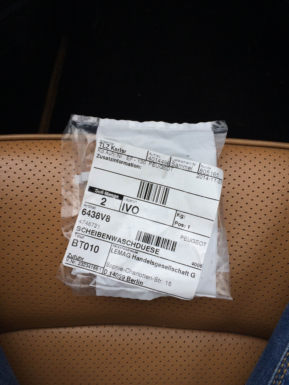 Замена форсунок омывателя на веерные! — Peugeot 406 Coupe, 3 л, 1999 ...