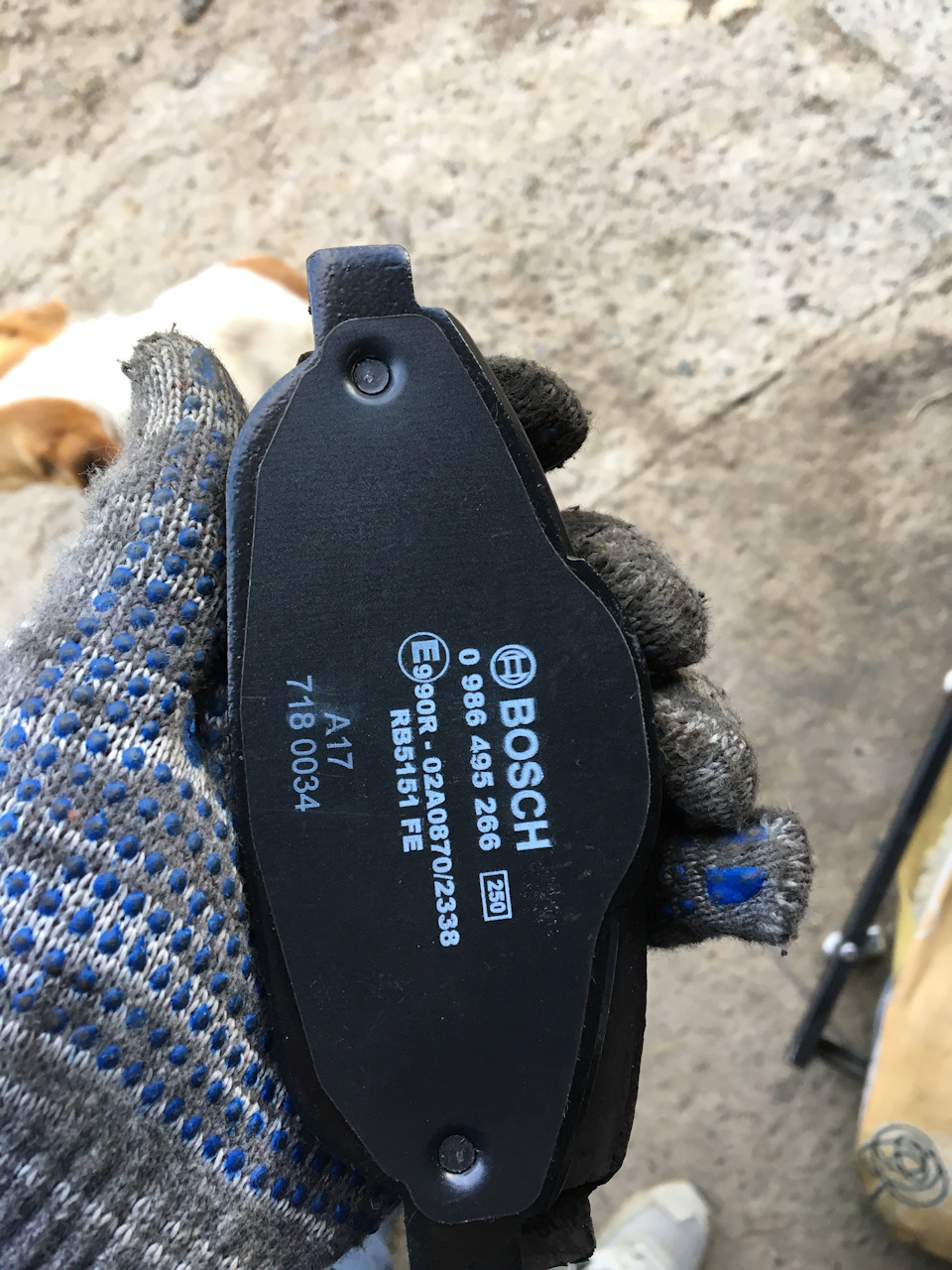 0986495266 Тормозные колодки дисковые (перед.) BOSCH | Запчасти на DRIVE2