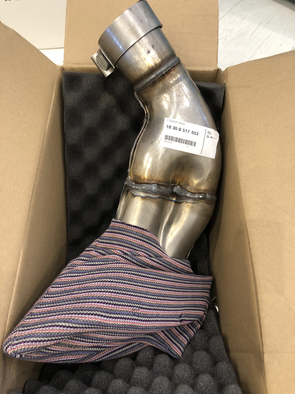 18308517653 Ремонтная насадка на выхлопную трубу BMW | Запчасти на DRIVE2