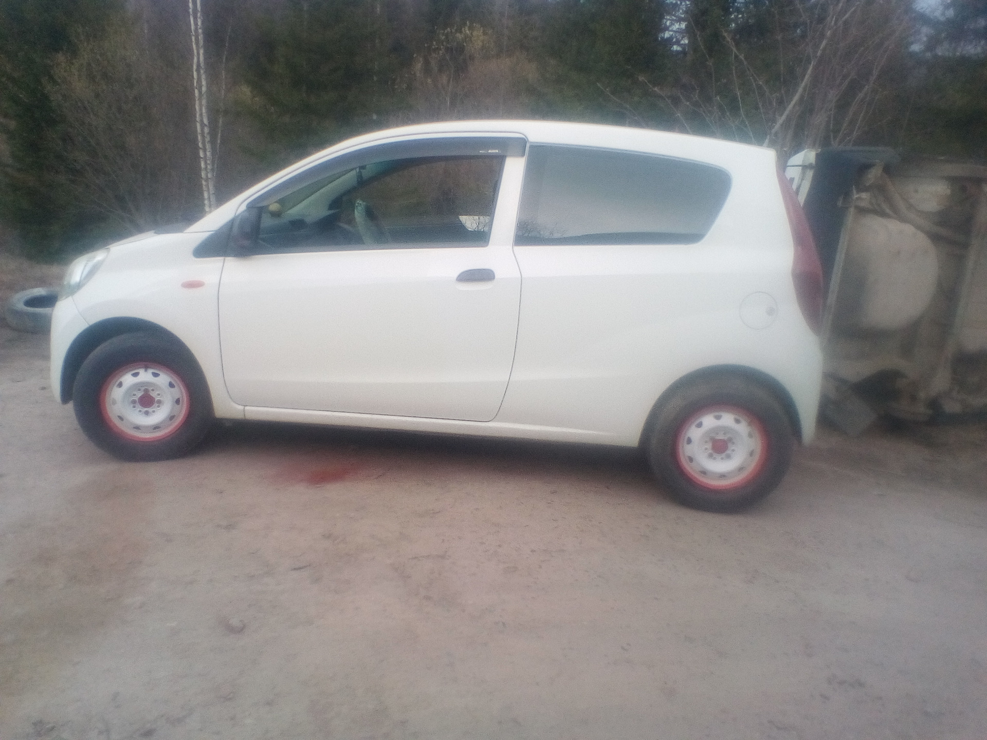 Переобул мелкую ) — Daihatsu Mira (L275/L285), 0,7 л, 2010 года | колёсные диски | DRIVE2