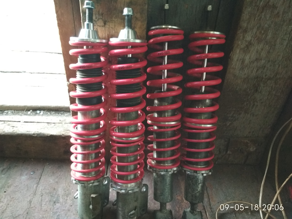 винтовая подвеска — Volkswagen Passat B3, 1,8 л, 1991 года | стайлинг ...