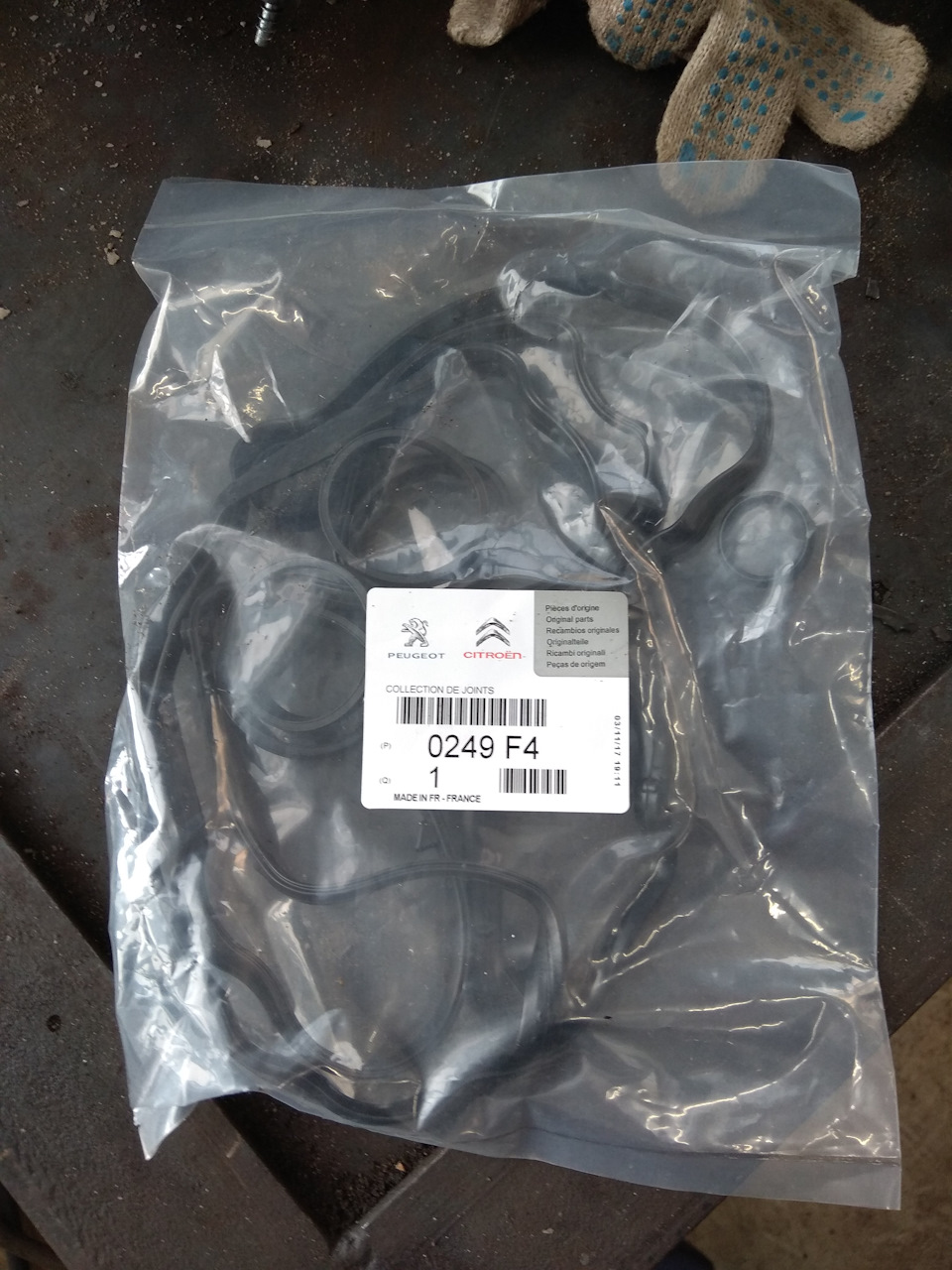 0249F4 Прокладка клапанной крышки PSA 1.6 16V EP6 Peugeot Citroen ...