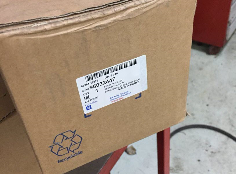 95032447 Стойка передняя левая с амортизатором / Chevrolet Spark 11~ GM ...