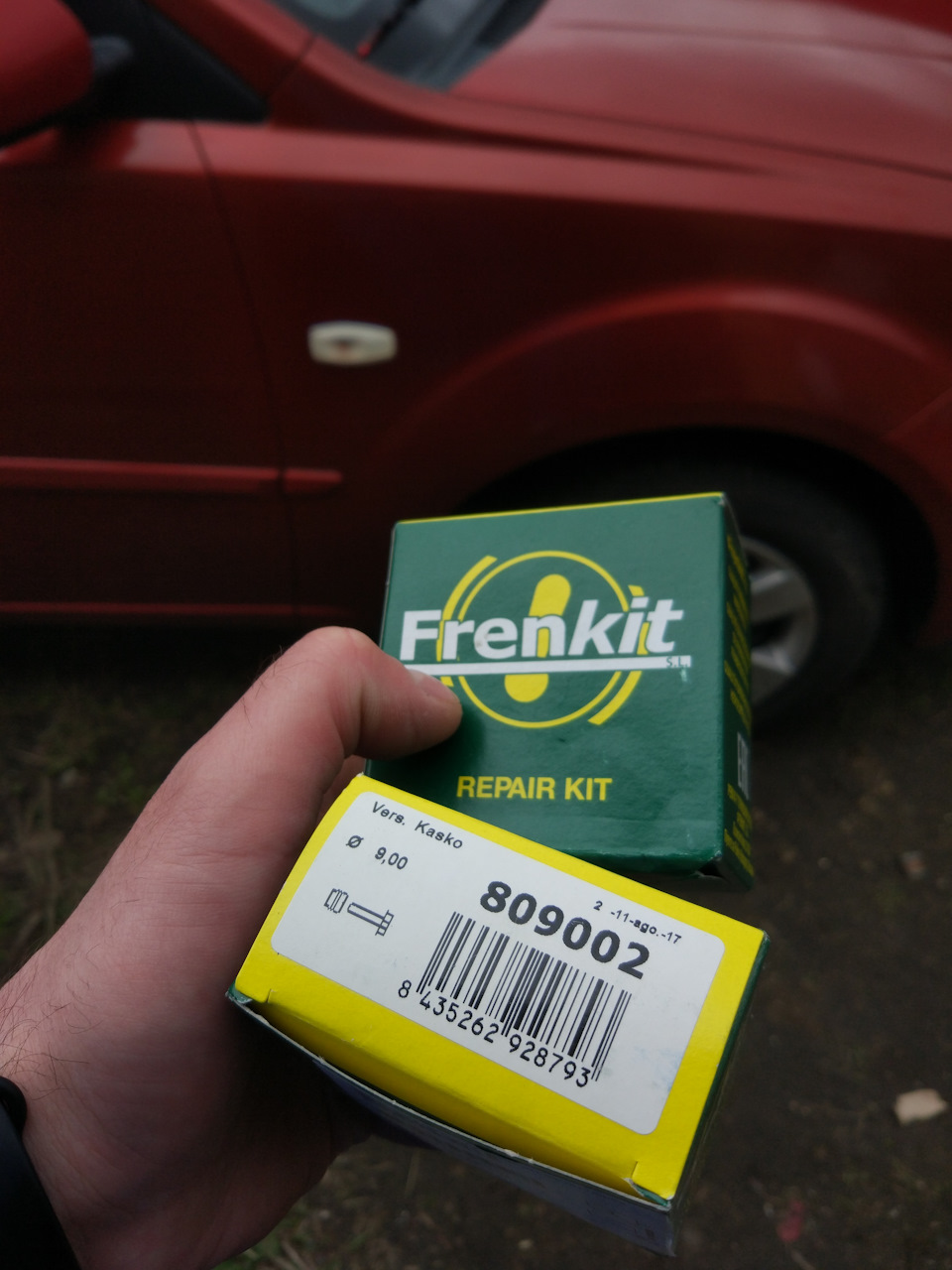 Направляющие суппортов Frenkit — KIA Rio (2G), 1,4 л., 2009 года | своими руками | DRIVE2