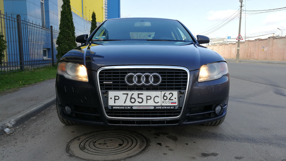 Почти идеал, покраска капота и бампера. — Audi A4 (B7), 2 л, 2006 года ...