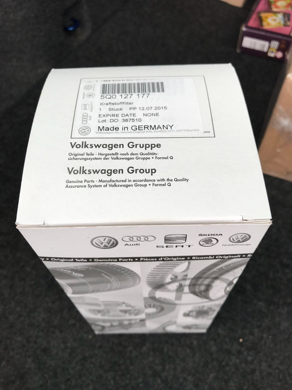 5Q0127177 Фильтр топливный VAG | Запчасти на DRIVE2