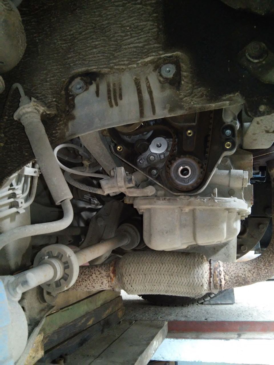 Замена ремня ГРМ и Ролика "Gates" — Daewoo Lanos, 1,5 л, 2007 года ...