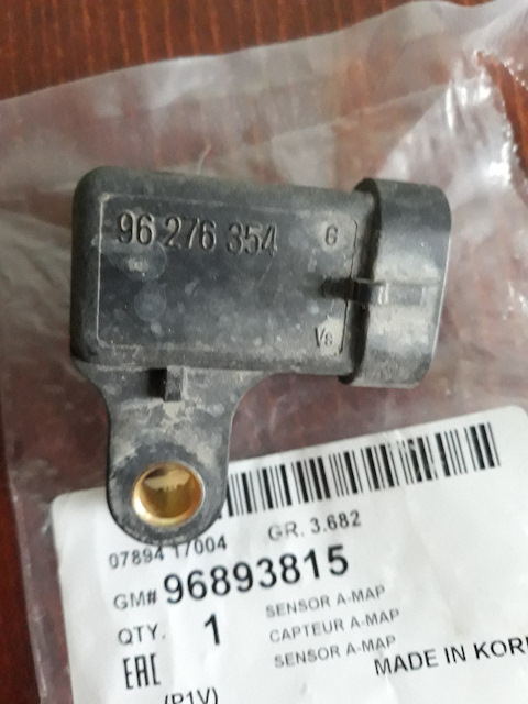 96276354 Датчик давления воздуха во впускном коллекторе двигателя GM ...