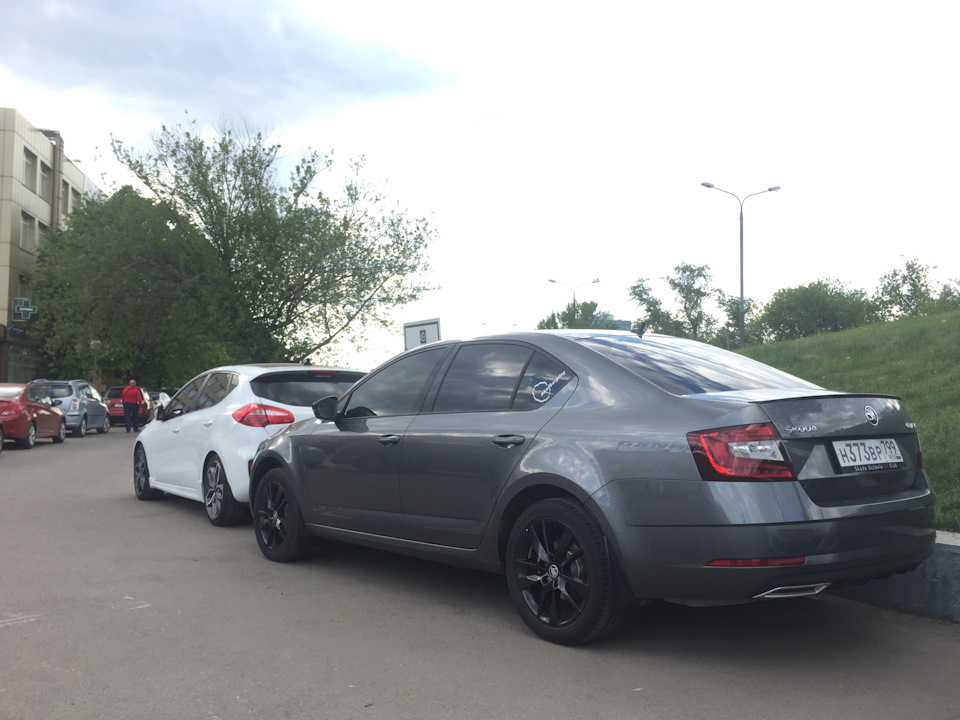 Тонировка и имитации труб — Skoda Octavia A7 Mk3, 1,8 л, 2018 года ...