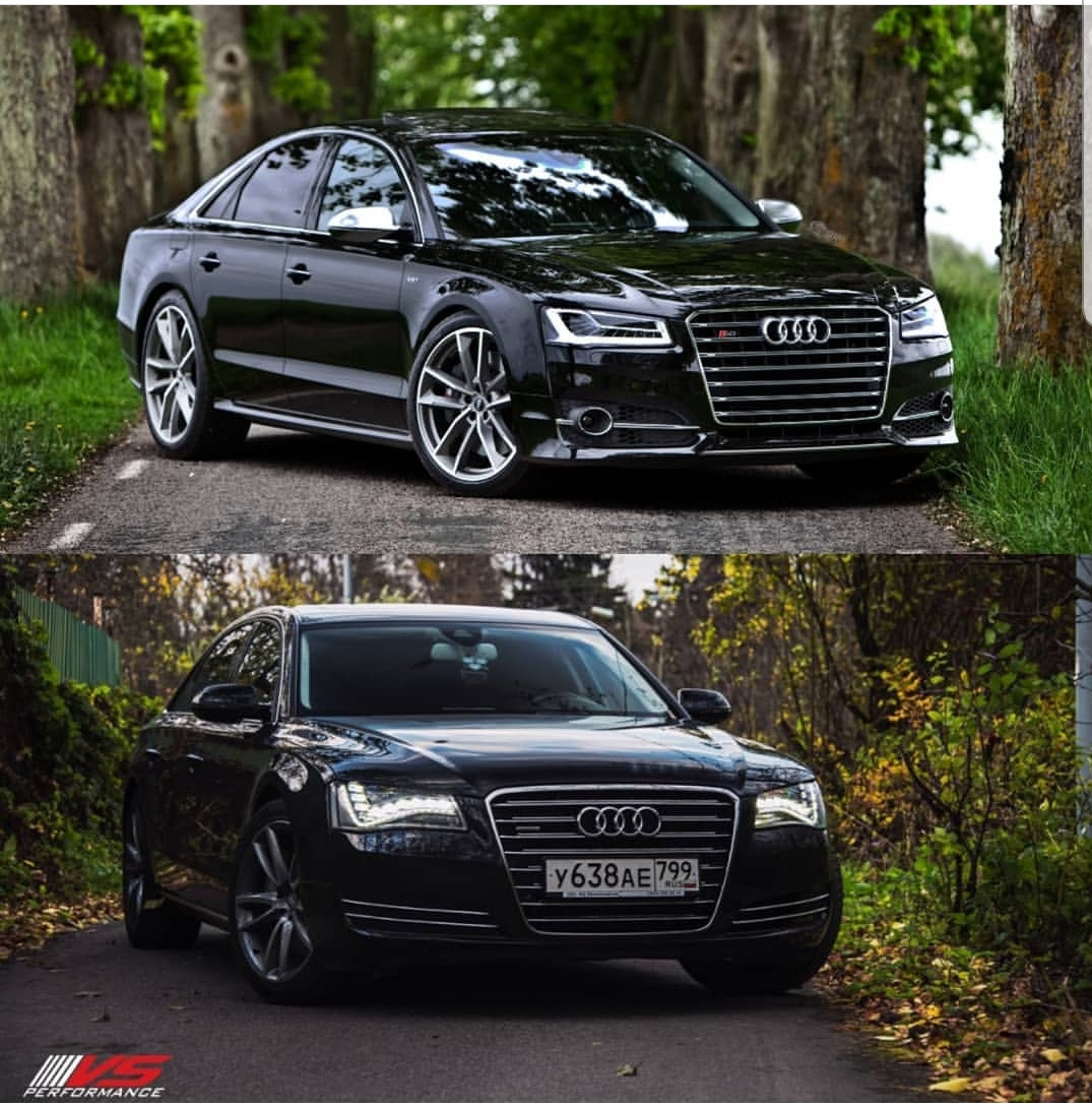 41) Audi s8+ ( 605hp ) vs a8L vsp stage 3 ( камера В а8) — Audi A8 (D4), 4 л, 2012 года ...