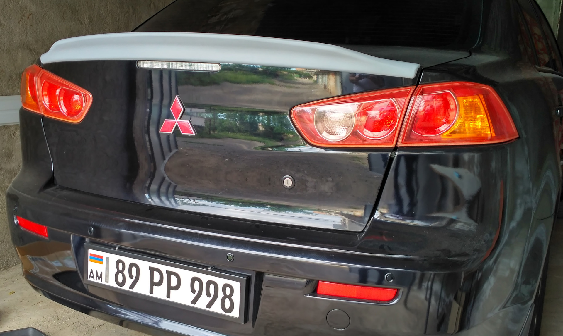 Спойлер " Duck tail " утиный хвост из Китая — Mitsubishi Lancer X, 1,8 ...