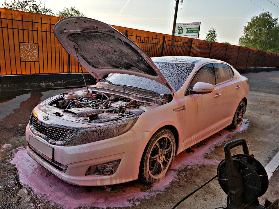 Помыл и обустроил для себя — KIA Optima (3G), 2 л, 2013 года | мойка ...