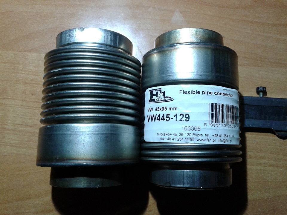 Гофра выхлопная эластичная FA1 VW445129 размеры — DRIVE2