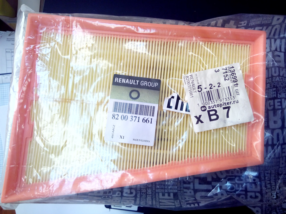 23 воздушный фильтр renault 82 00 371 661 — Renault Scenic II, 1,5 л ...