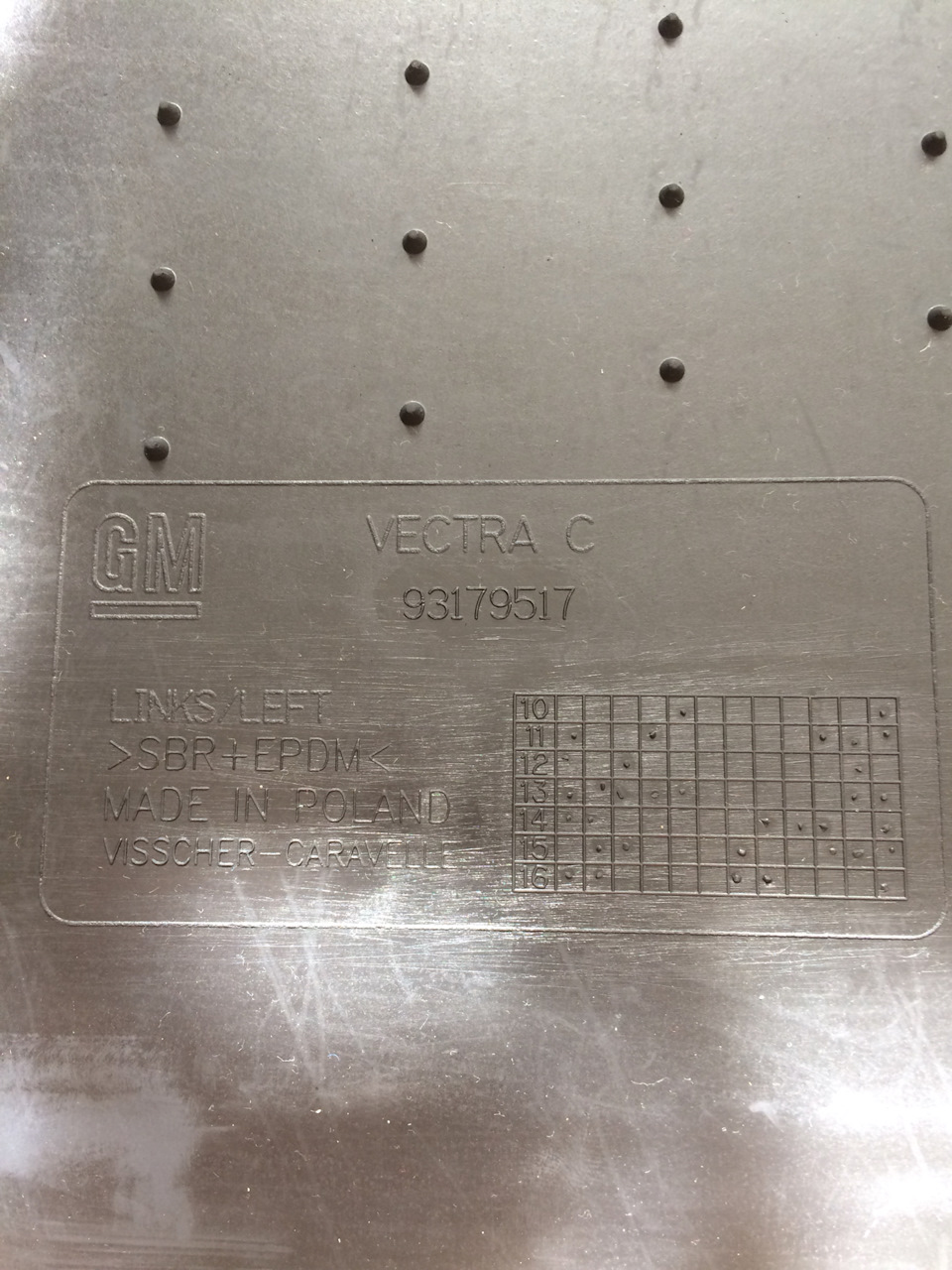 93179517 Автомобильный коврик GM | Запчасти на DRIVE2