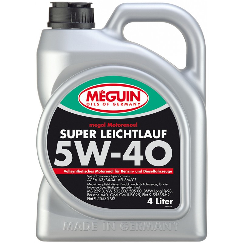 Масло в двигатель Meguin Super Leichtlauf 5W40 (дешевое ПАО) — Subaru ...