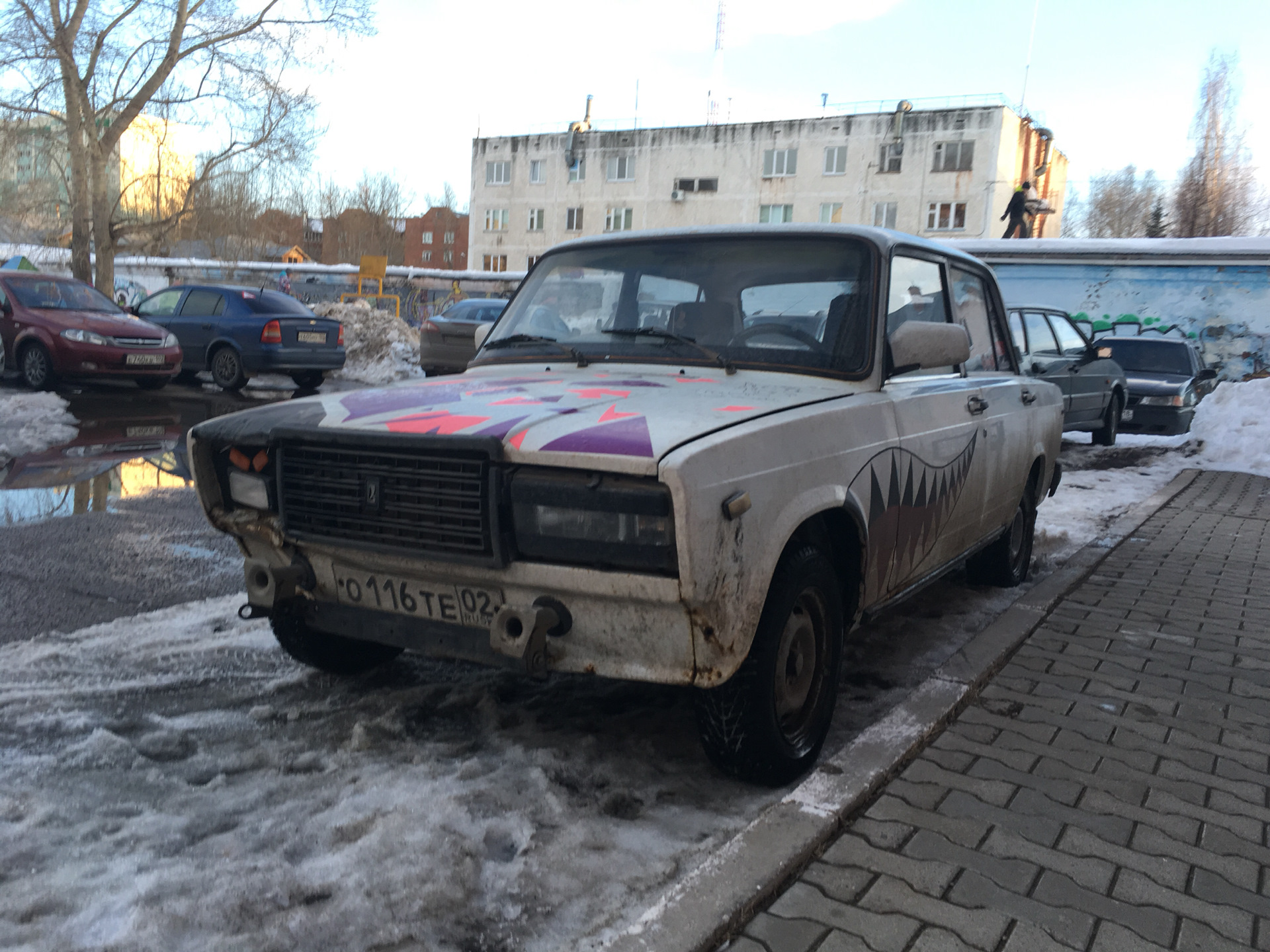 Установка фары, бампера, избавление от рыжиков и немного покраски ...