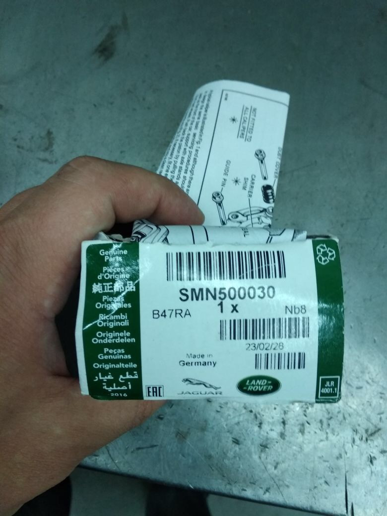 Ремонт суппорта, Замена колодок — Land Rover Discovery III, 4,4 л, 2005 ...