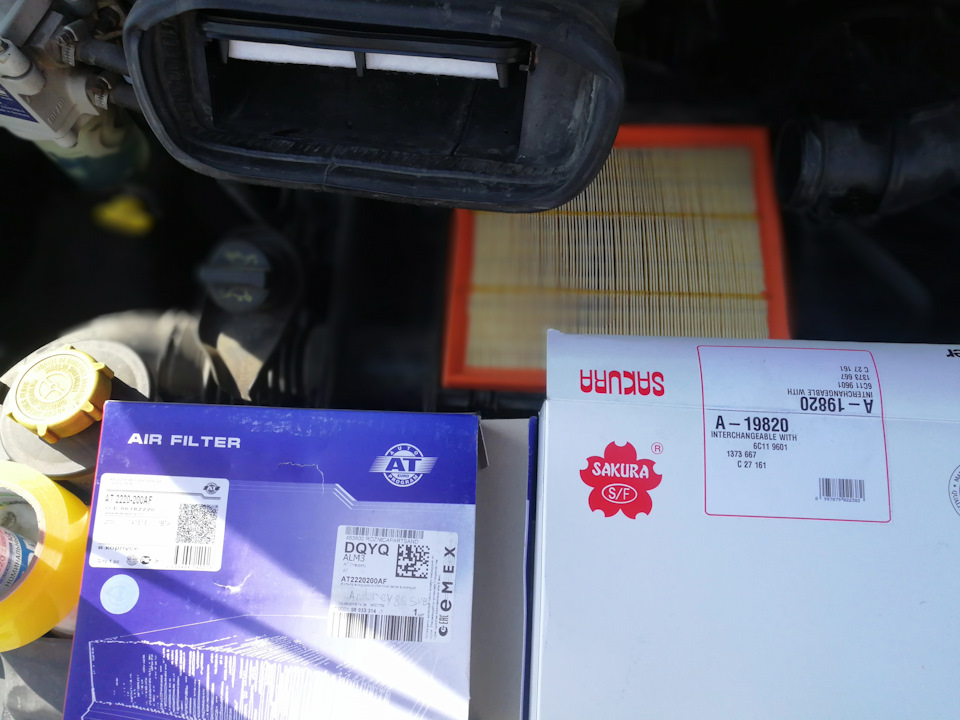 Фильтра и колпачки — Ford Transit (7G), 2,2 л, 2008 года | плановое ТО ...