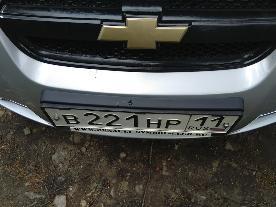 Панель крепление номерного знака — Chevrolet Aveo Sedan (1G), 1,2 л ...