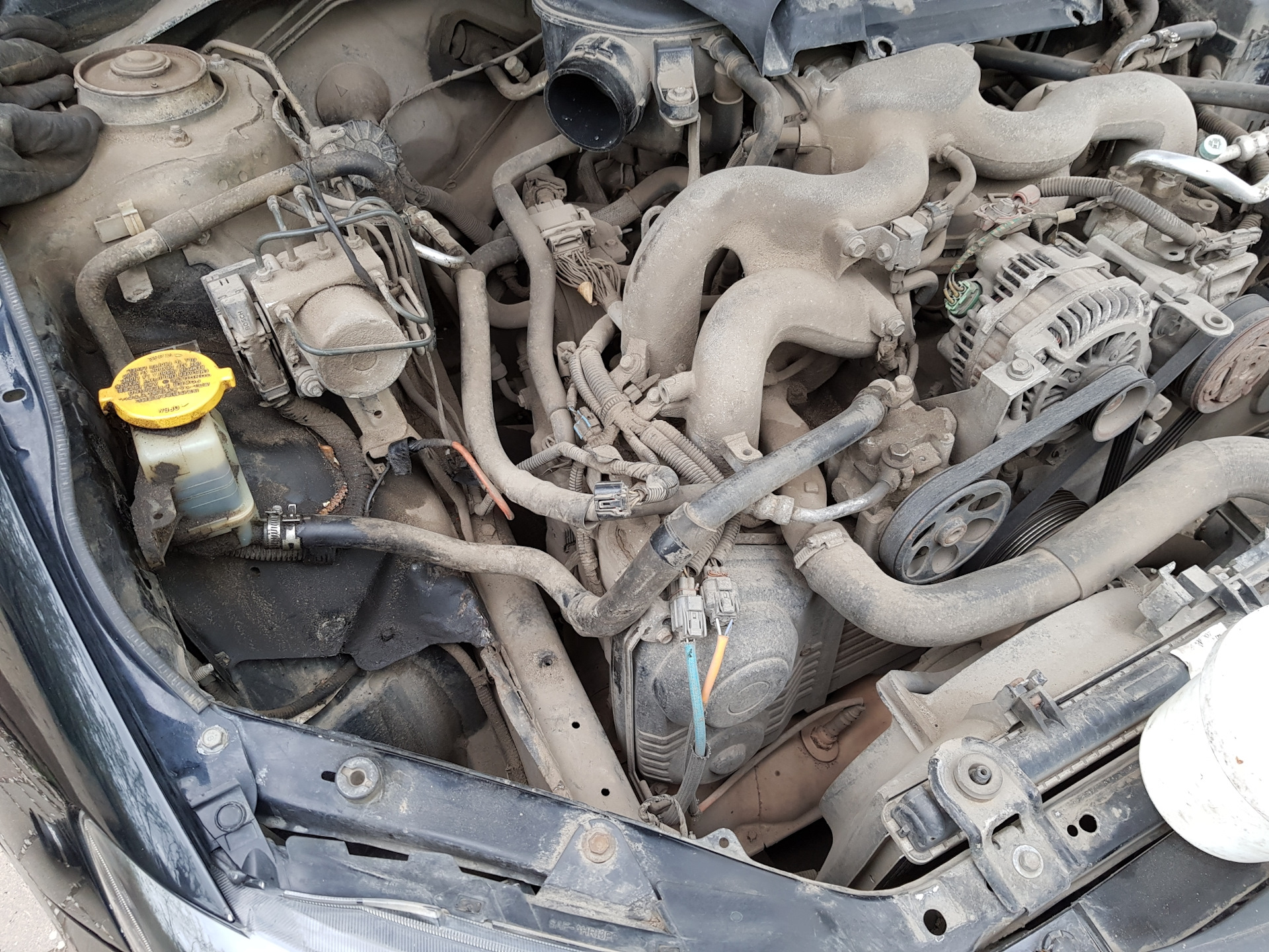 Замена патрубка ГУРа — Subaru Impreza (GE, GH), 2 л, 2007 года ...