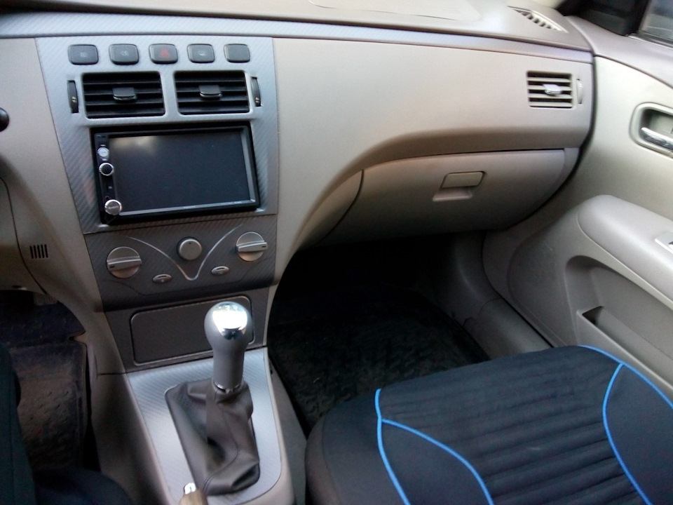 10. Впечатления о магнитоле prology dvu-750 и обновление интерьера — Chery A5 Fora, 1,6 л, 2011 ...