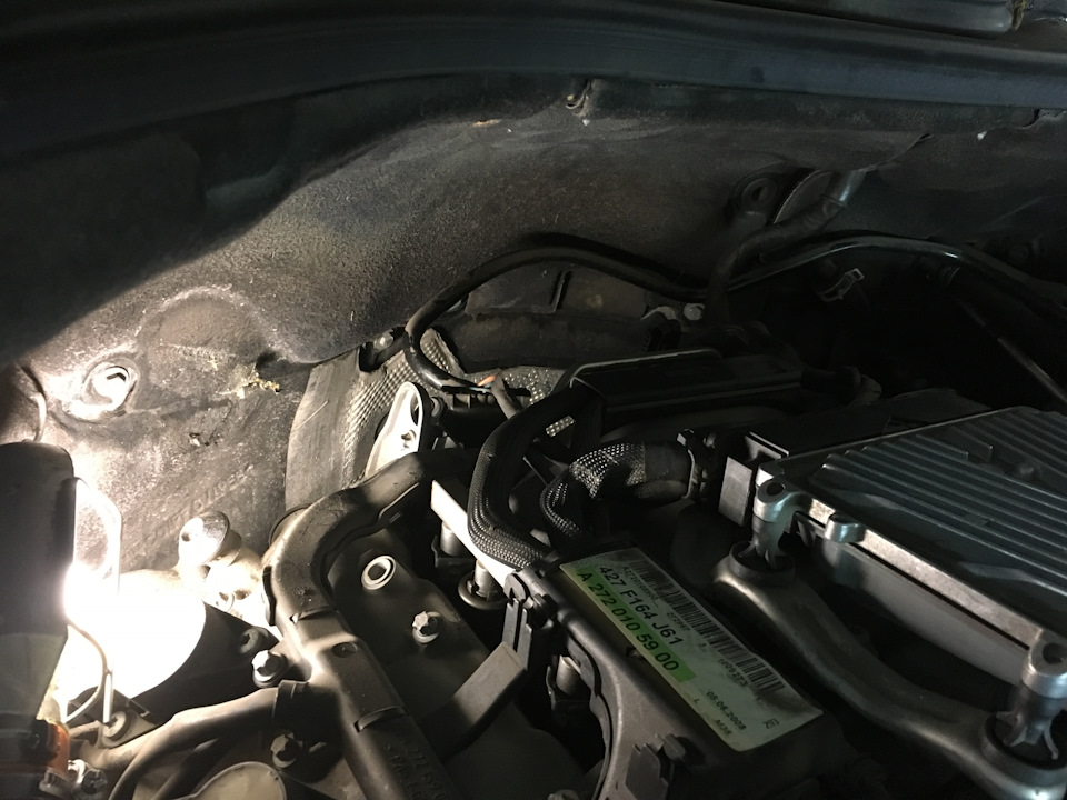 Профилактика дроссельного узла — Mercedes-Benz M-Class (W164), 3,5 л ...