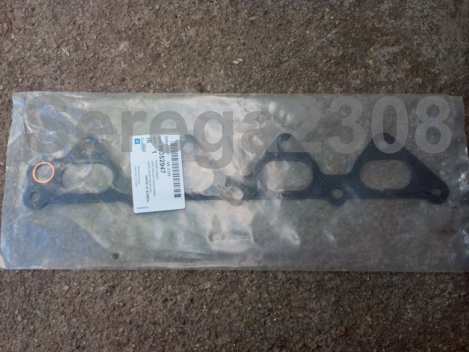 96352947 Прокладка коллектора впускного GM | Запчасти на DRIVE2