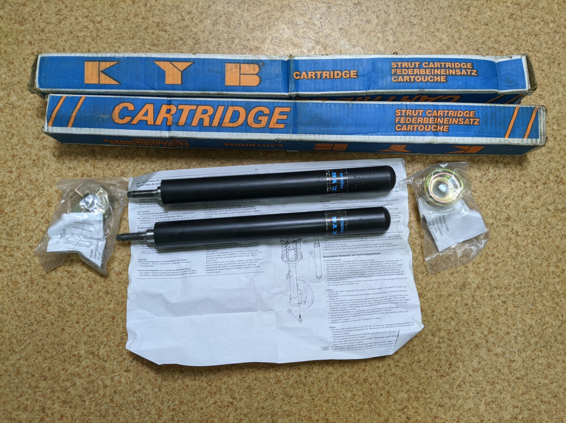 Замена передних вставок KYB 663035 — ЗАЗ 1102, 1,2 л, 2004 года | просто так | DRIVE2