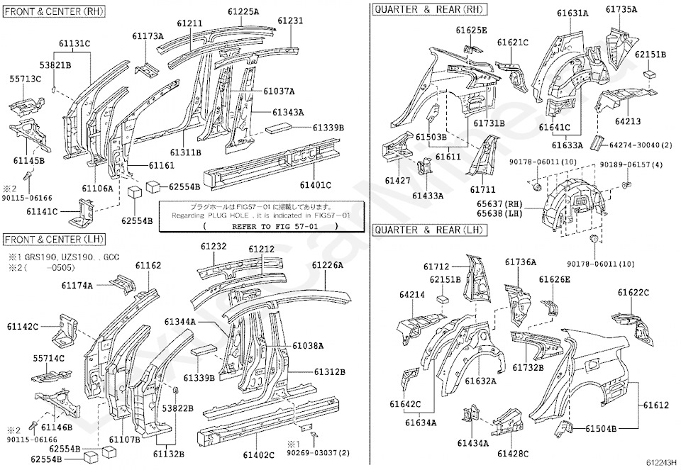 Замена задних крыльев #1 Предисловие. — Lexus GS (S190), 3 л, 2005 года ...