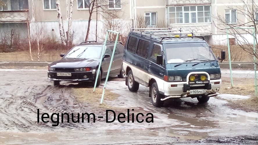 Последний снег. — Mitsubishi Delica (P35W), 1990 года | просто так | DRIVE2