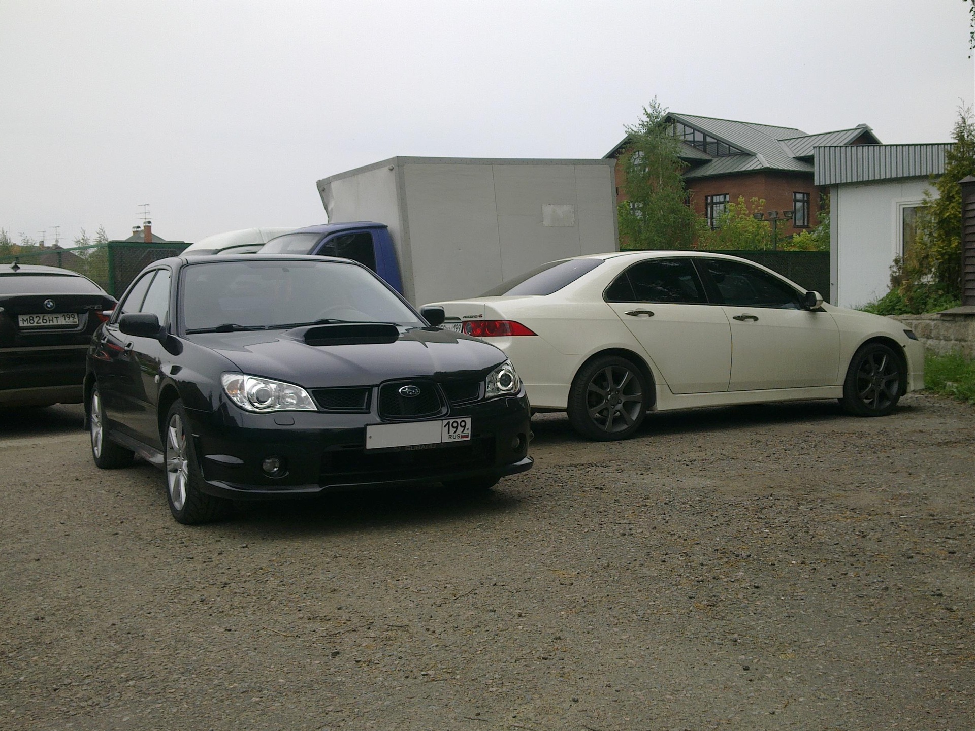 Фото black&white — Subaru Impreza WRX (GH/GE/GV/GR), 2,5 л., 2007 года ...