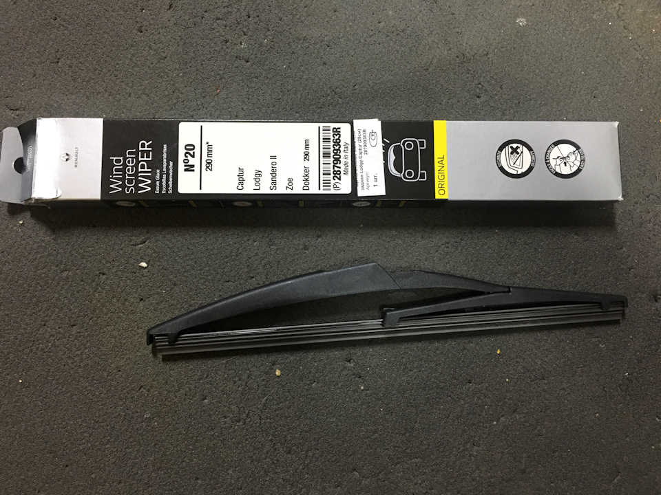 287909363R Щетка стеклоочистителя двери задка RENAULT | Запчасти на DRIVE2